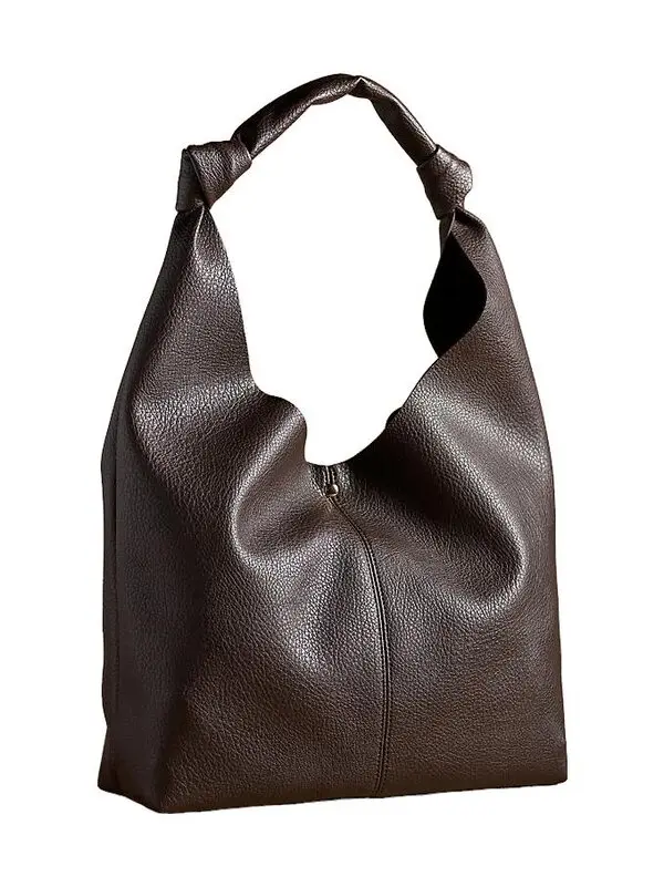 Anthropologie Love Knot Slouchy Bag - Chocolate