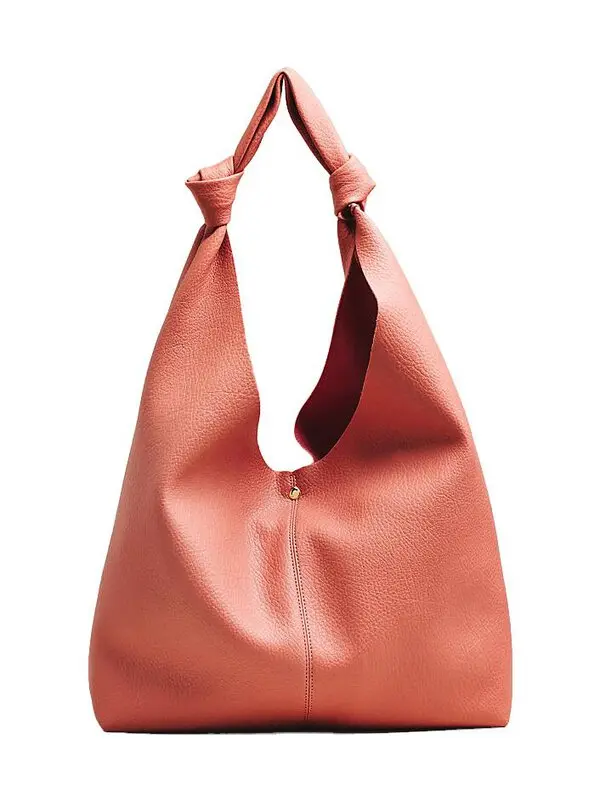 Anthropologie Love Knot Slouchy Bag - Salmon