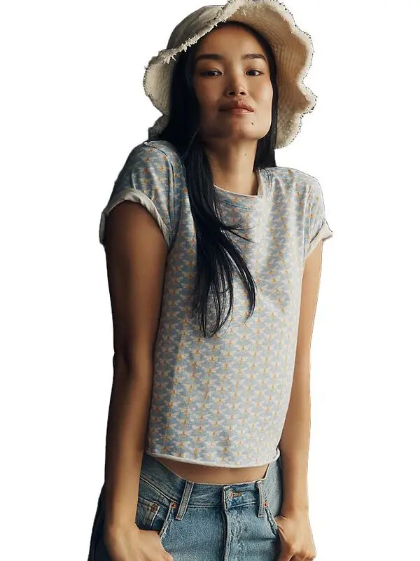 Maeve The Caitl Boxy Tee - Soft Blue
