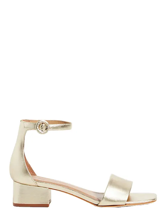 Bernardo Jalena Block Heeled Sandals By - Gold
