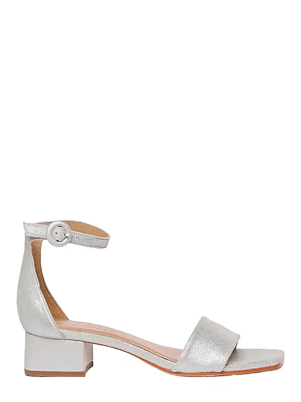 Bernardo Jalena Block Heeled Sandals By - Silver