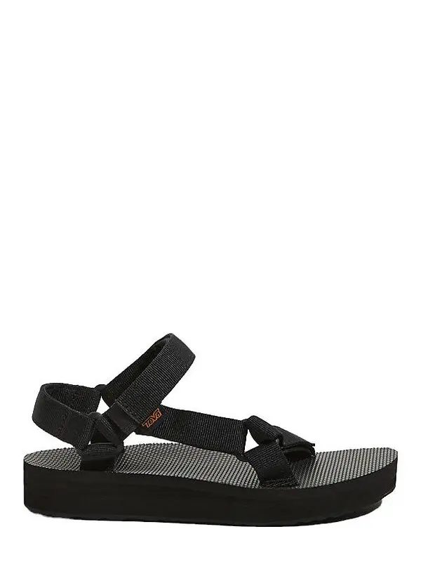 Anthropologie Teva Universal Midform Sandals - Solid Black