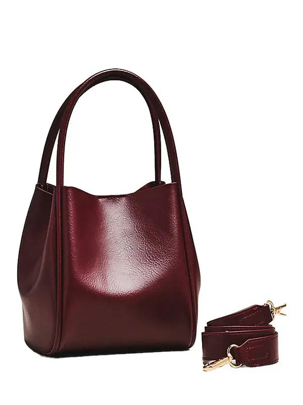 Anthropologie The Hollace Mini Tote - Wine