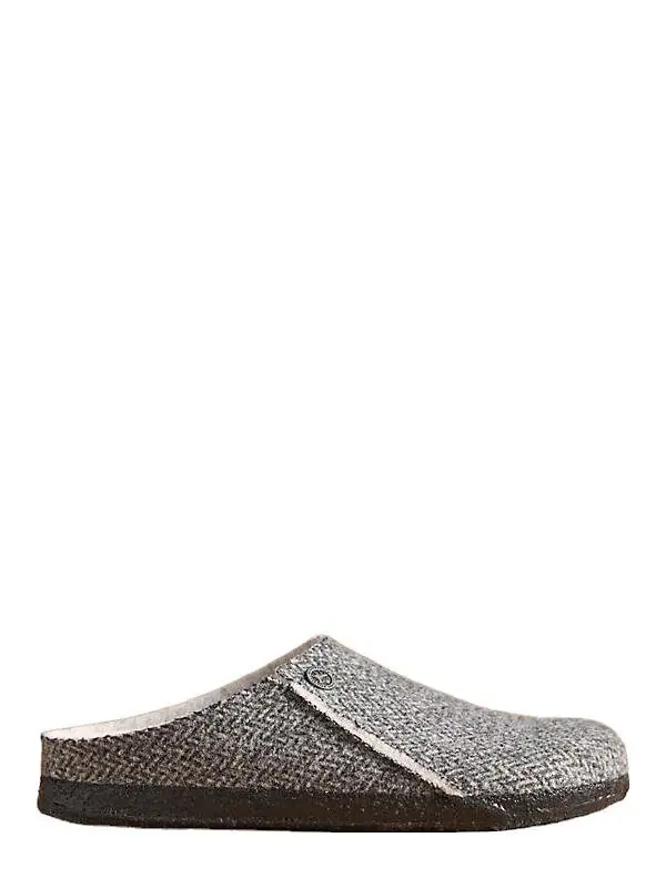 BIRKENSTOCK Zermatt Wool Felt Shearling Clogs - Dark Grey