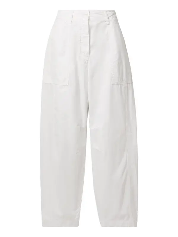 Matteau Cotton-twill Straight-leg Cargo Pants - White