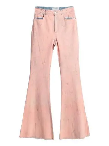 Sportmax Flared Cotton Jeans - Salmon Pink