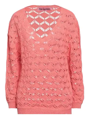 PINK MEMORIES Sweater With Open-knit Design - Red