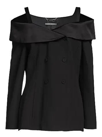 Alberta Ferretti Double-breasted Blazer - Black