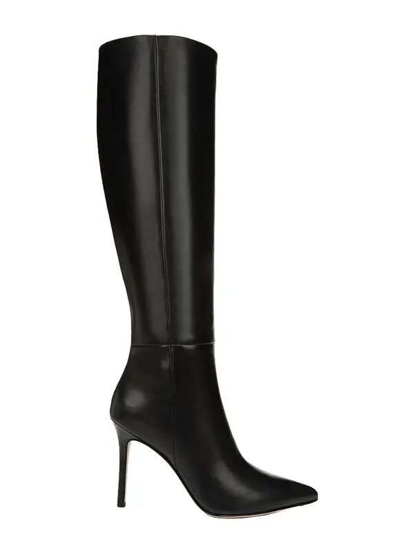 Veronica Beard Lisa 95mm Knee-high Wide-calf Leather Boots - Black