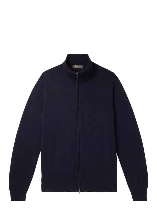 Loro Piana Baby Cashmere Zip-up Sweater - Blue