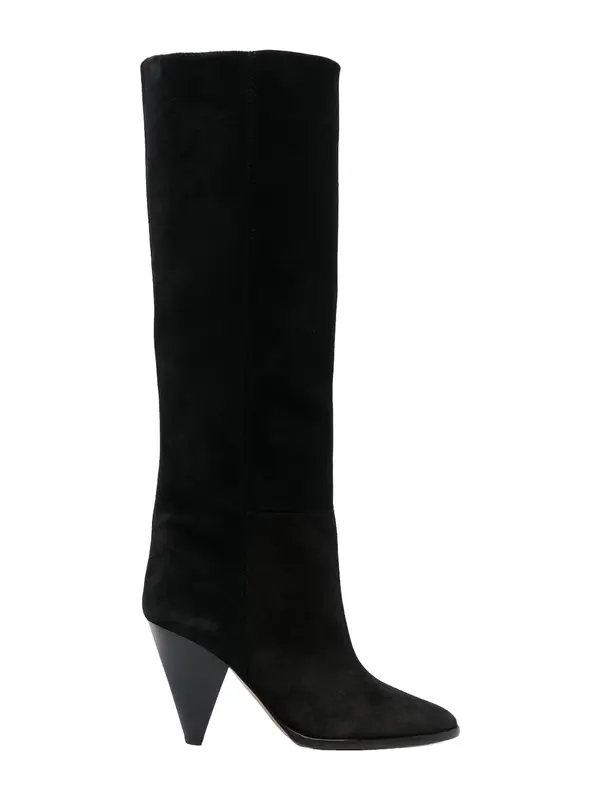 Isabel Marant 90mm Suede Boots - Black
