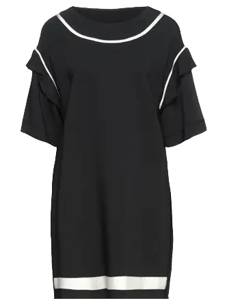 Moschino Mini Dress In Viscose And Elastane - Black
