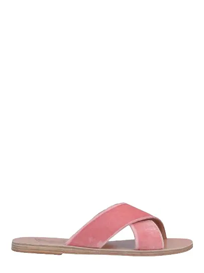 ANCIENT GREEK SANDALS Velvet Sandals - Pink