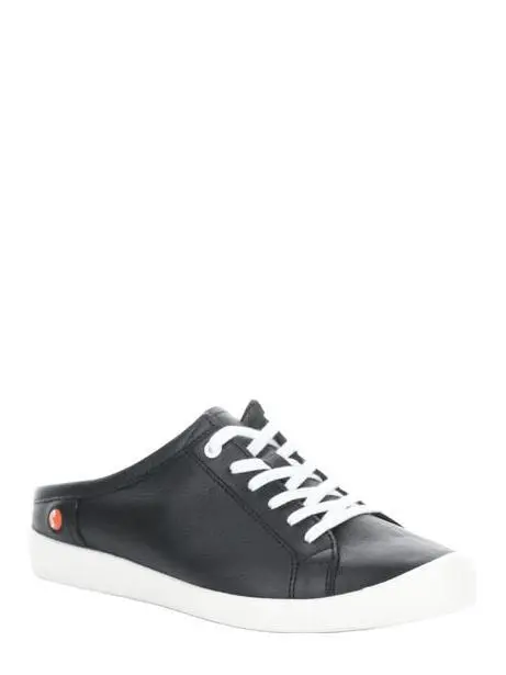 Fly London Idle Leather Sneakers - Black Smooth Leather