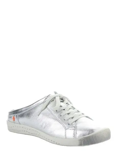 Fly London Idle Leather Sneakers - Silver