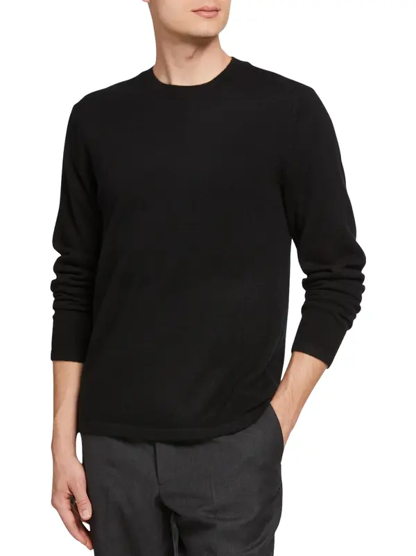 Vince Cashmere Crewneck Sweater - Black