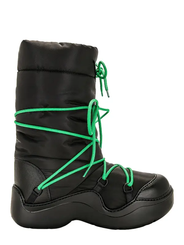 Bottega Veneta Puddle Bomber Boot - Black & Parakeet