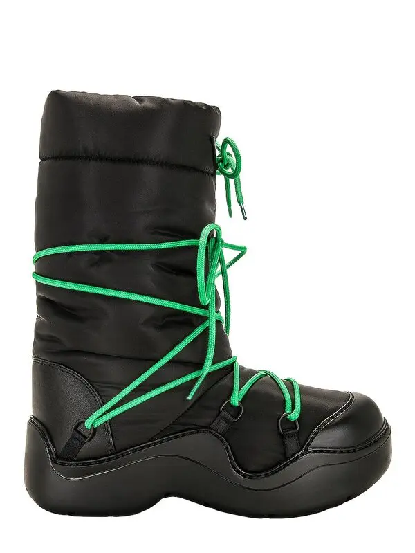 Bottega Veneta Puddle Bomber Boot - Black & Parakeet