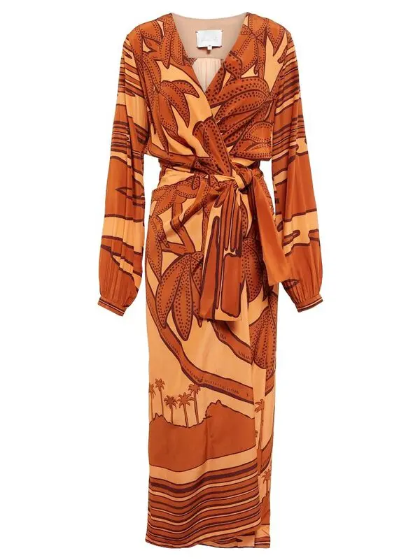 Johanna Ortiz Silk Crêpe De Chine Maxi Dress - Multicoloured