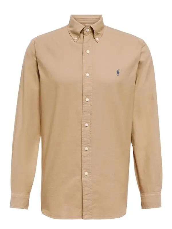 Polo Ralph Lauren Long-sleeved Cotton Shirt - Beige