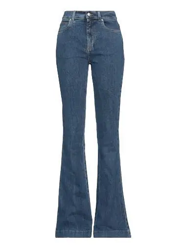Alexander McQueen Flared Jeans With Logo - Blue