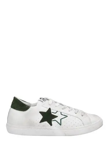 2STAR Soft Leather Sneakers - White