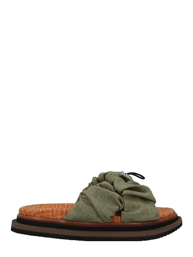 Hogan Sandals With Gathered Detail - Green