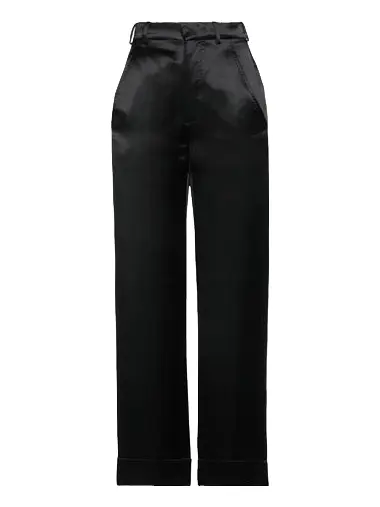 ANN DEMEULEMEESTER Acetate Straight-leg Pants - Black