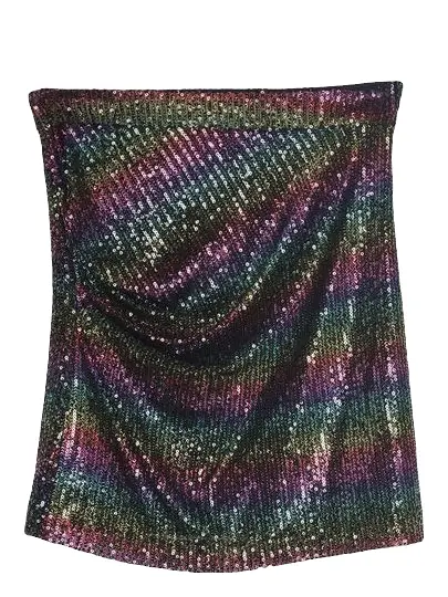 GAËLLE PARIS Sequined Mini Skirt - Purple