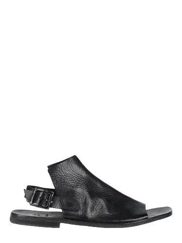 Moma Leather Ankle Strap Sandals - Black