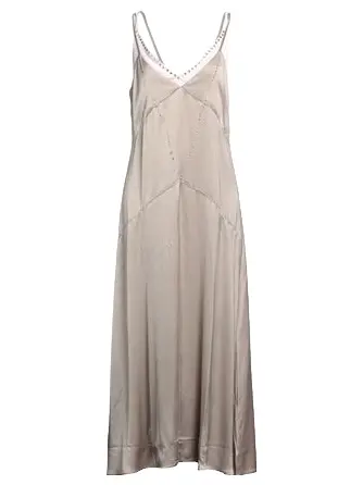 OTTOD'AME Maxi Slip Dress - Grey