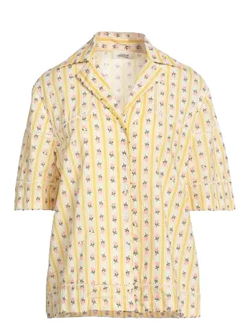 OTTOD'AME Floral Print Woven Shirt - Yellow