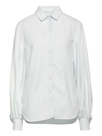 + PEOPLE Solid Button Down Shirt - Blue