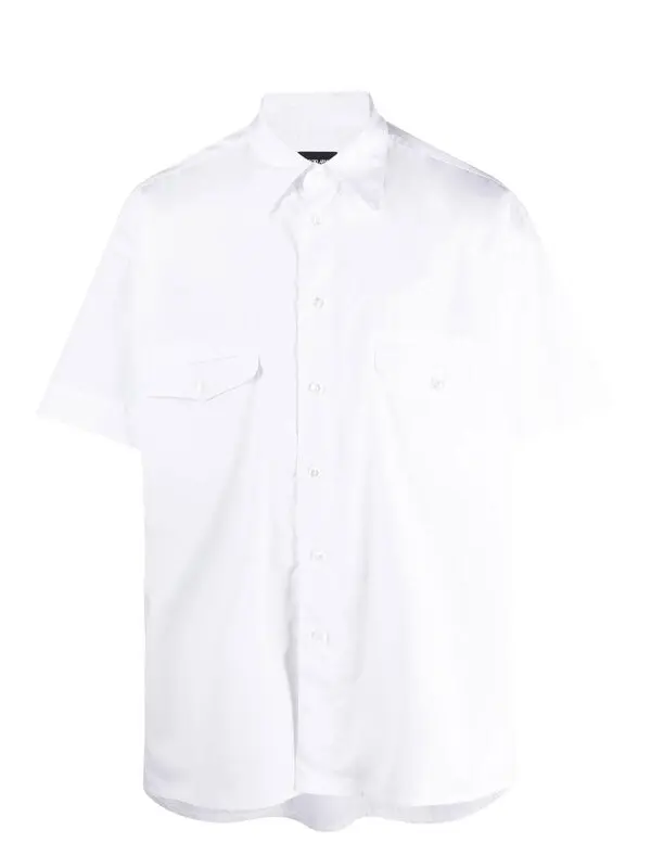 Giorgio Armani Short-sleeve Button-up Shirt - White