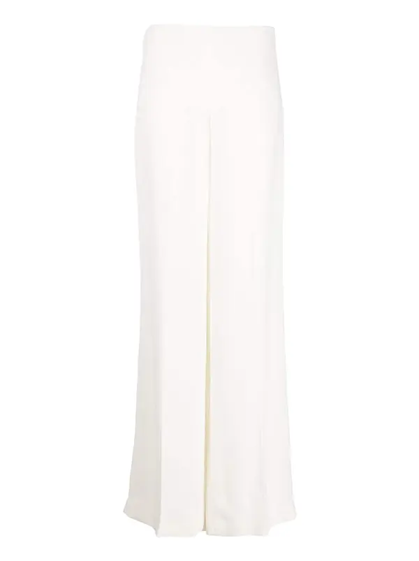 Stella McCartney High-waisted Flared Trousers - White