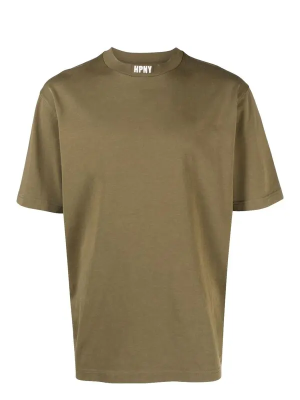 Heron Preston Hpny Embroidered-logo Tshirt - Green