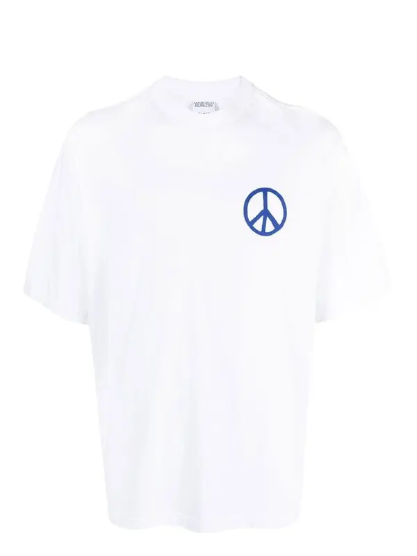 COUNTY OF MILAN County Peace Logo T-shirt - White