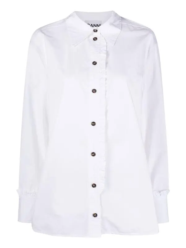 GANNI Button-up Shirt - White