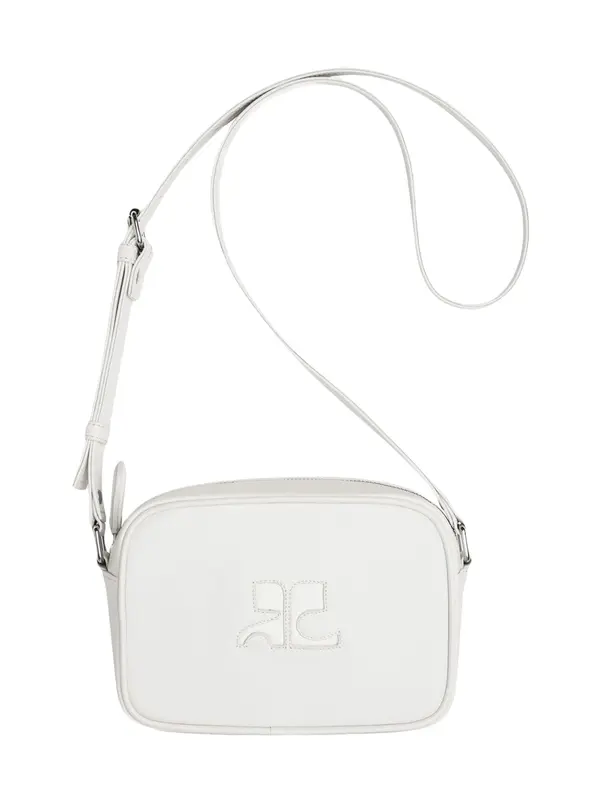 COURREGES Reedition Leather Camera Bag - White