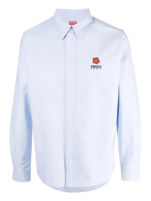 Kenzo Logo-print Shirt - Blue