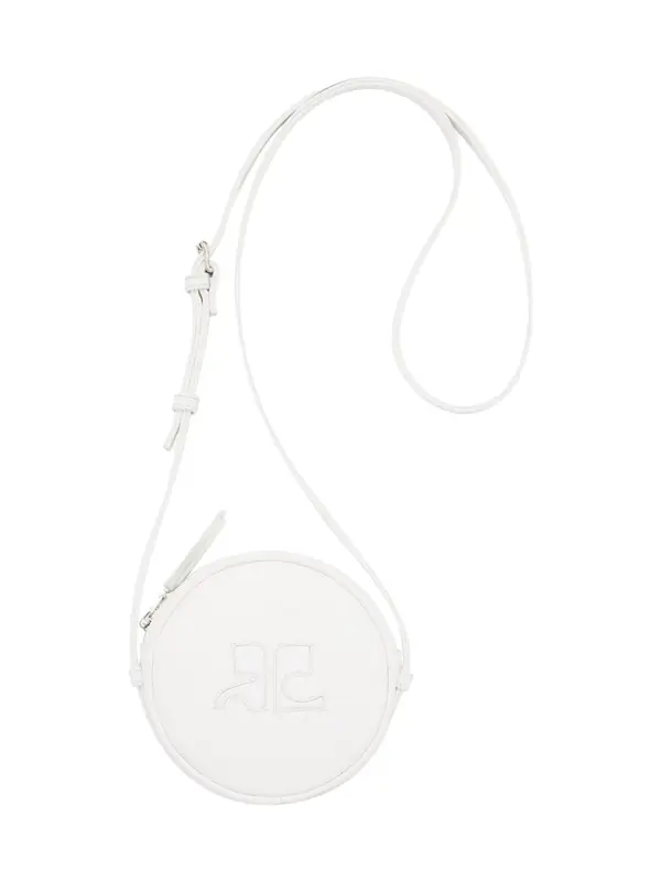 COURREGES Reedition Circle Leather Bag - White