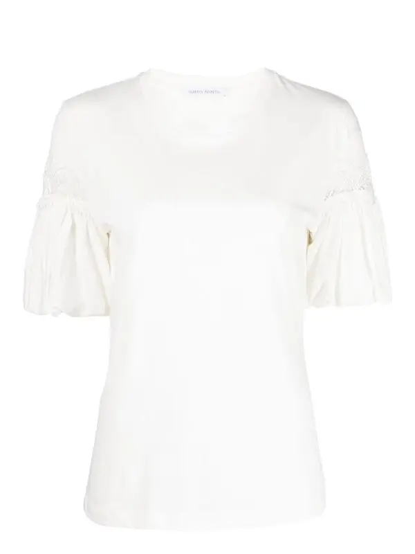Alberta Ferretti Puff-sleeve T-shirt - White