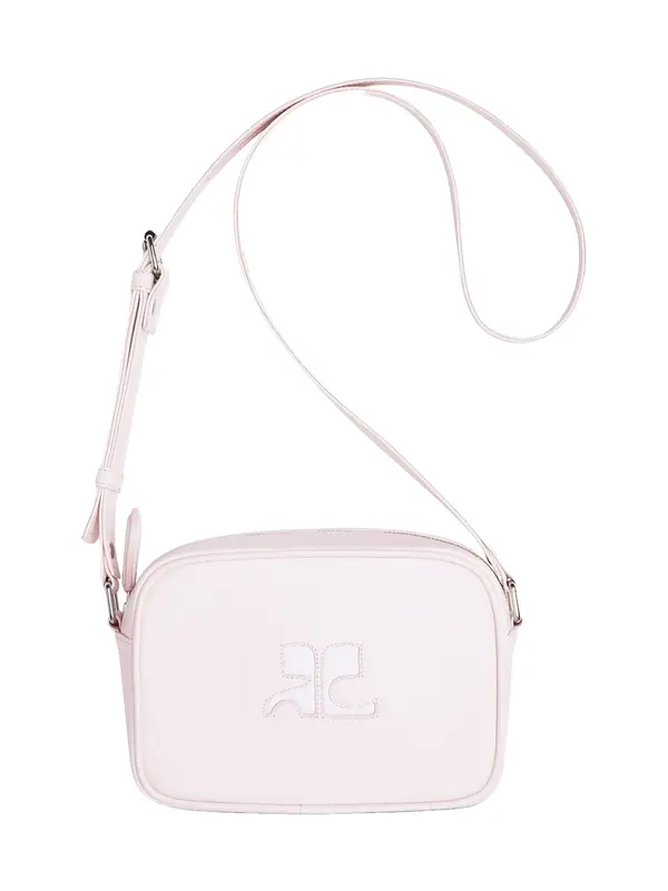 COURREGES Reedition Leather Camera Bag - Pink