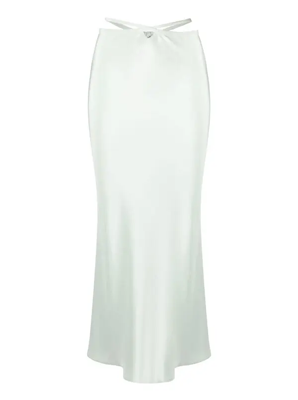 Christopher Esber Loophole Cut-out Midi Skirt - Green
