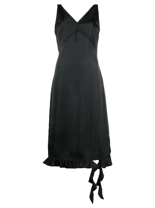 Remain Birger Christensen V-neck Maxi Dress - Black