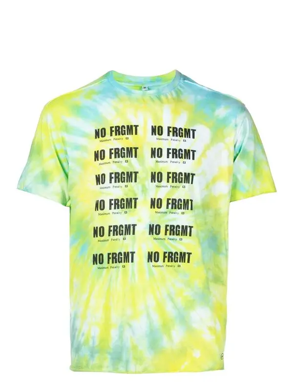 STAIN SHADE X Hiroshi Fujiwara Tie-dye Print T-shirt - Green