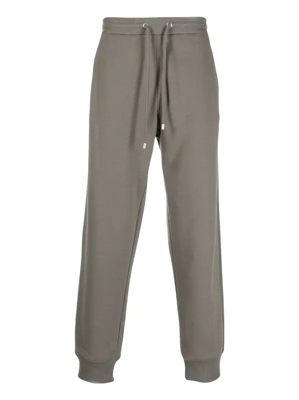 Giorgio Armani Drawstring Wool Track Pants - Green