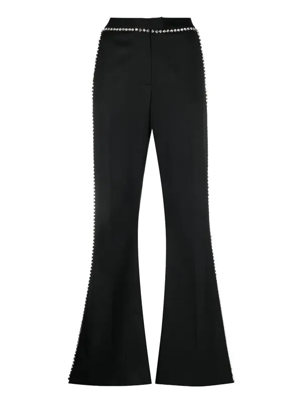 Dodo Bar Or Mark Crystal-embellished Trousers - Black