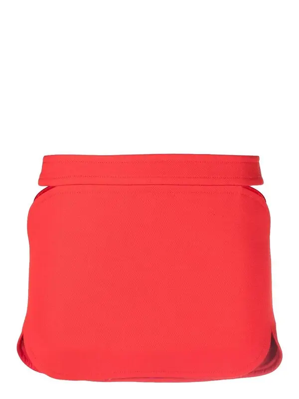 COURREGES Cut-out Detail Mini Skirt - Red