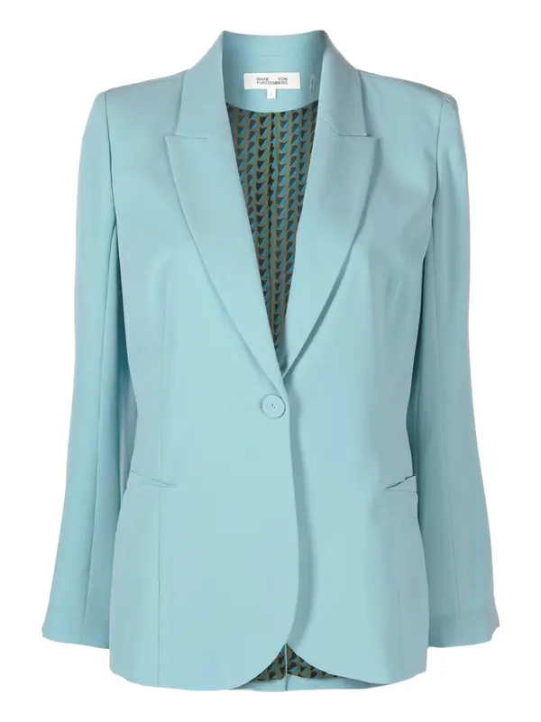 Diane Von Furstenberg Single-breasted Blazer - Blue
